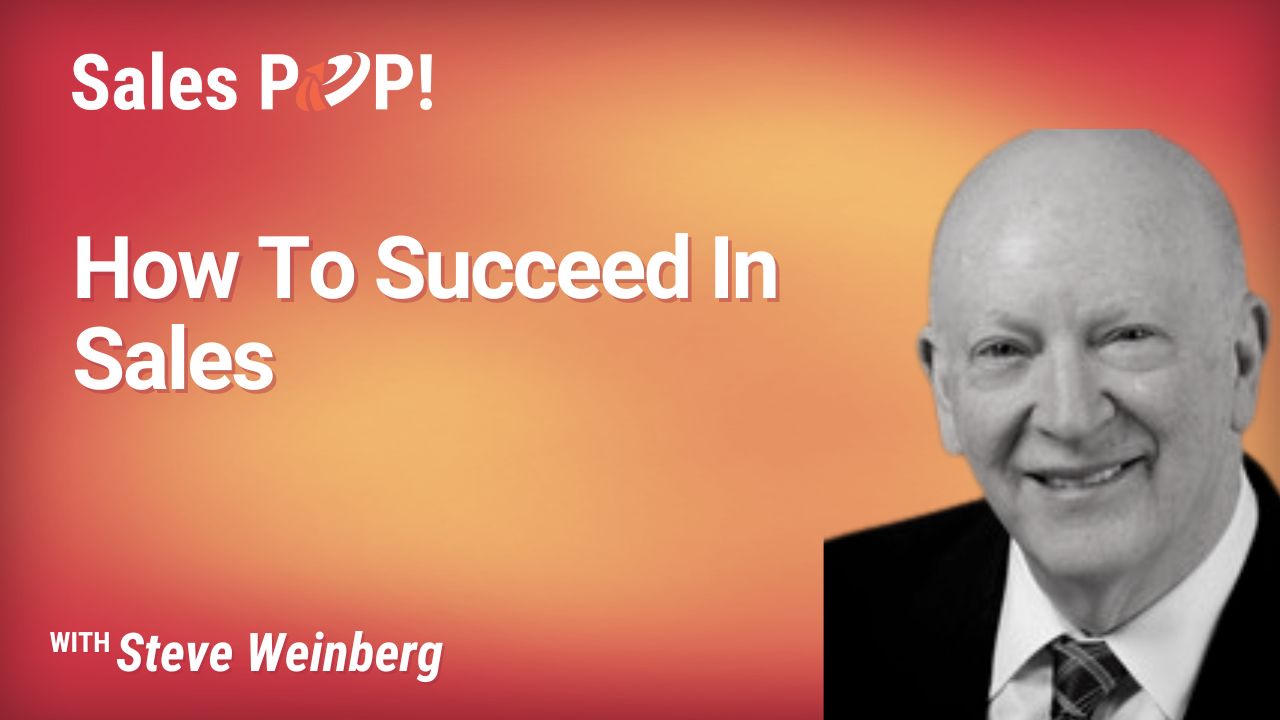 How To Succeed In Sales (video) by Steve Weinberg - SalesPOP!